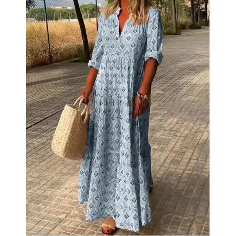 Plus Size Vintage Maxi Dress Dresses Wavlynn Sale