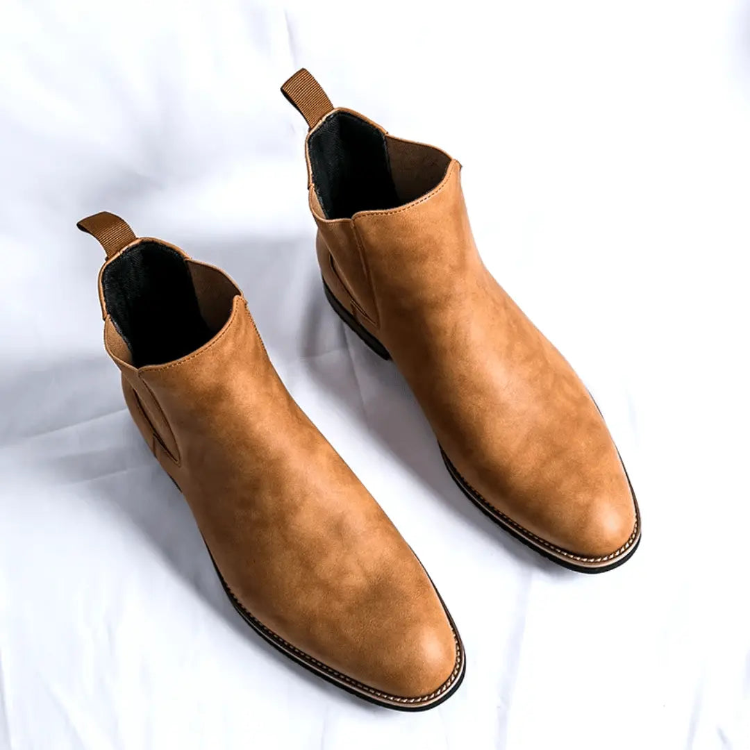 Gideon Genuine Leather Chelsea Boots – Wavlynn