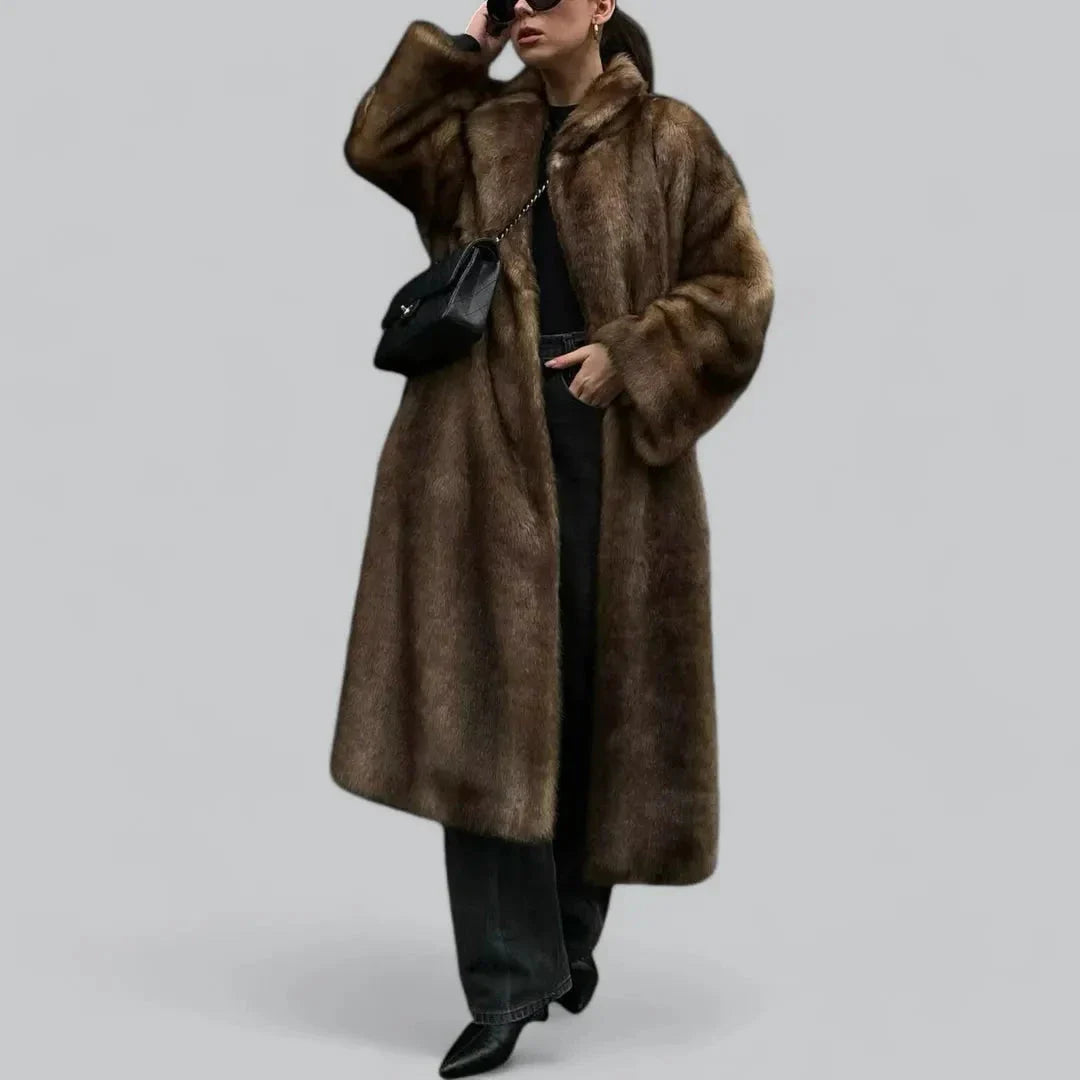 Addison Faux Fur Coat – Wavlynn