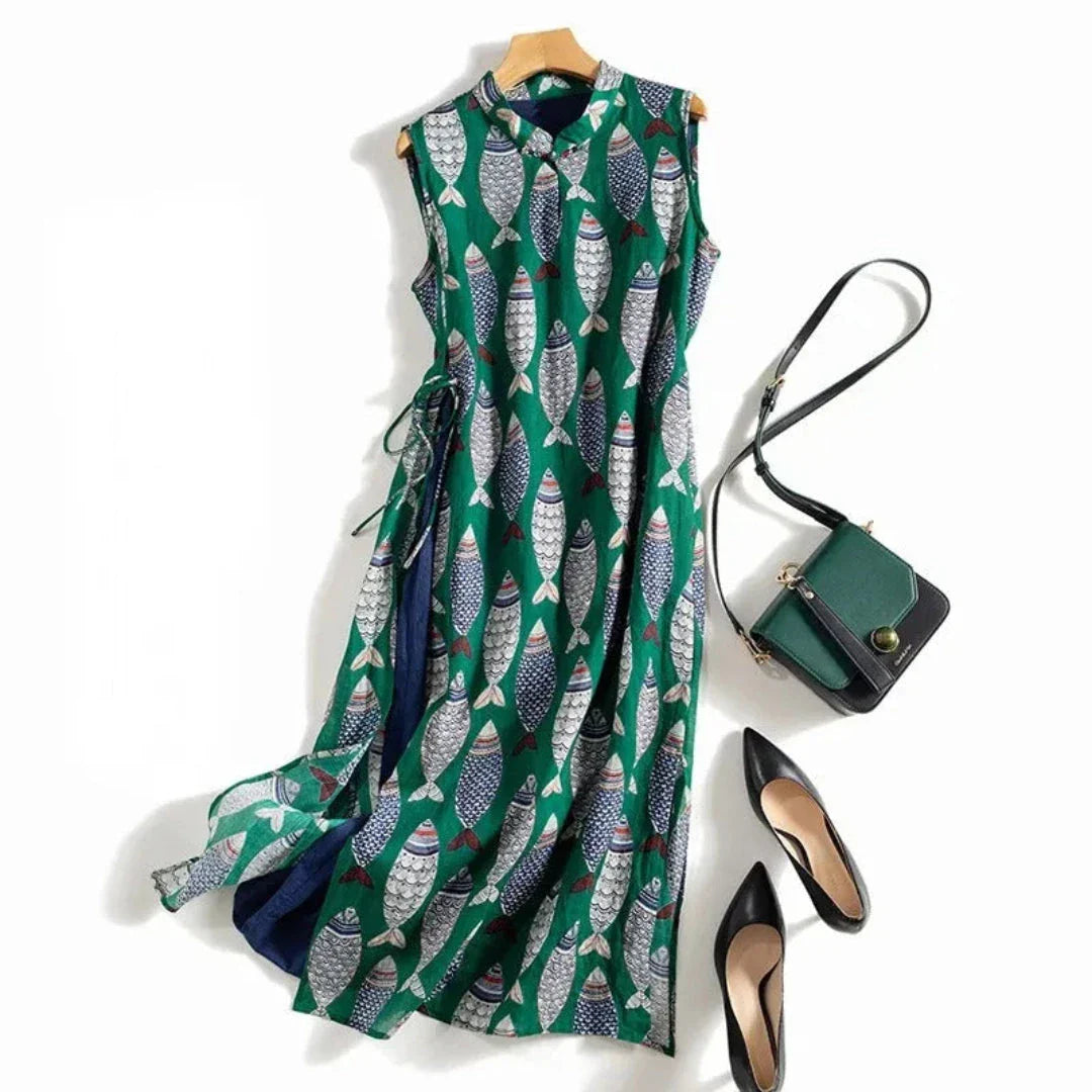 Wavlynn Anne Fish Print Dress | Dress - Wavlynn Travel