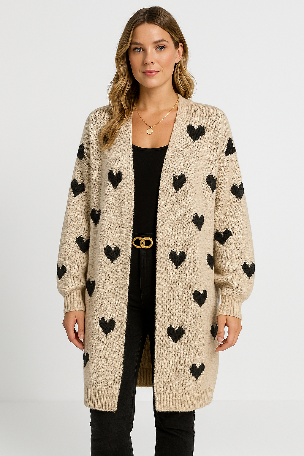 Womens Cardigan Heart | Cardigans - Wavlynn Fifteen Off