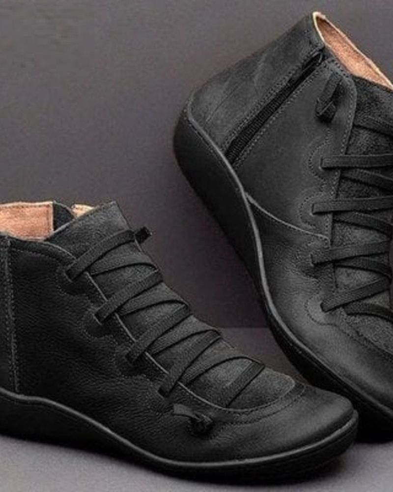 Easton - Leather Ankle Boots – Wavlynn