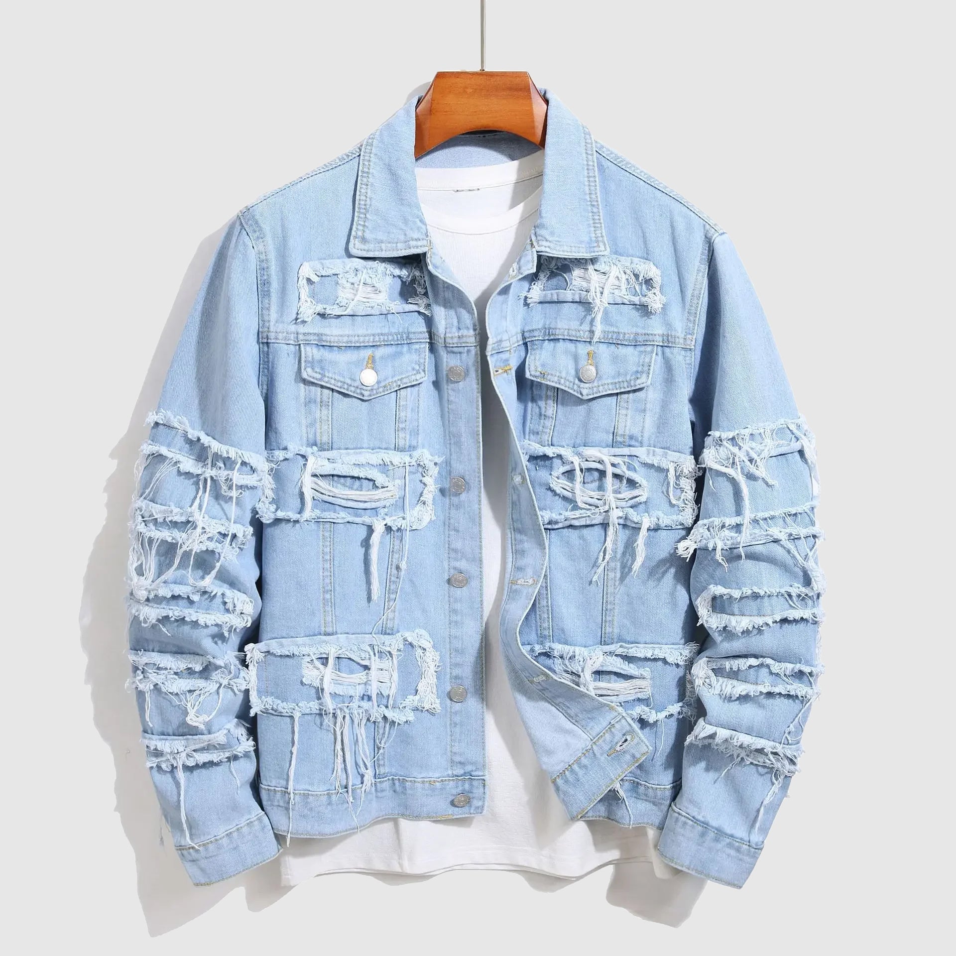 Lorenzo Vitali Rugged Denim Jacket – Wavlynn