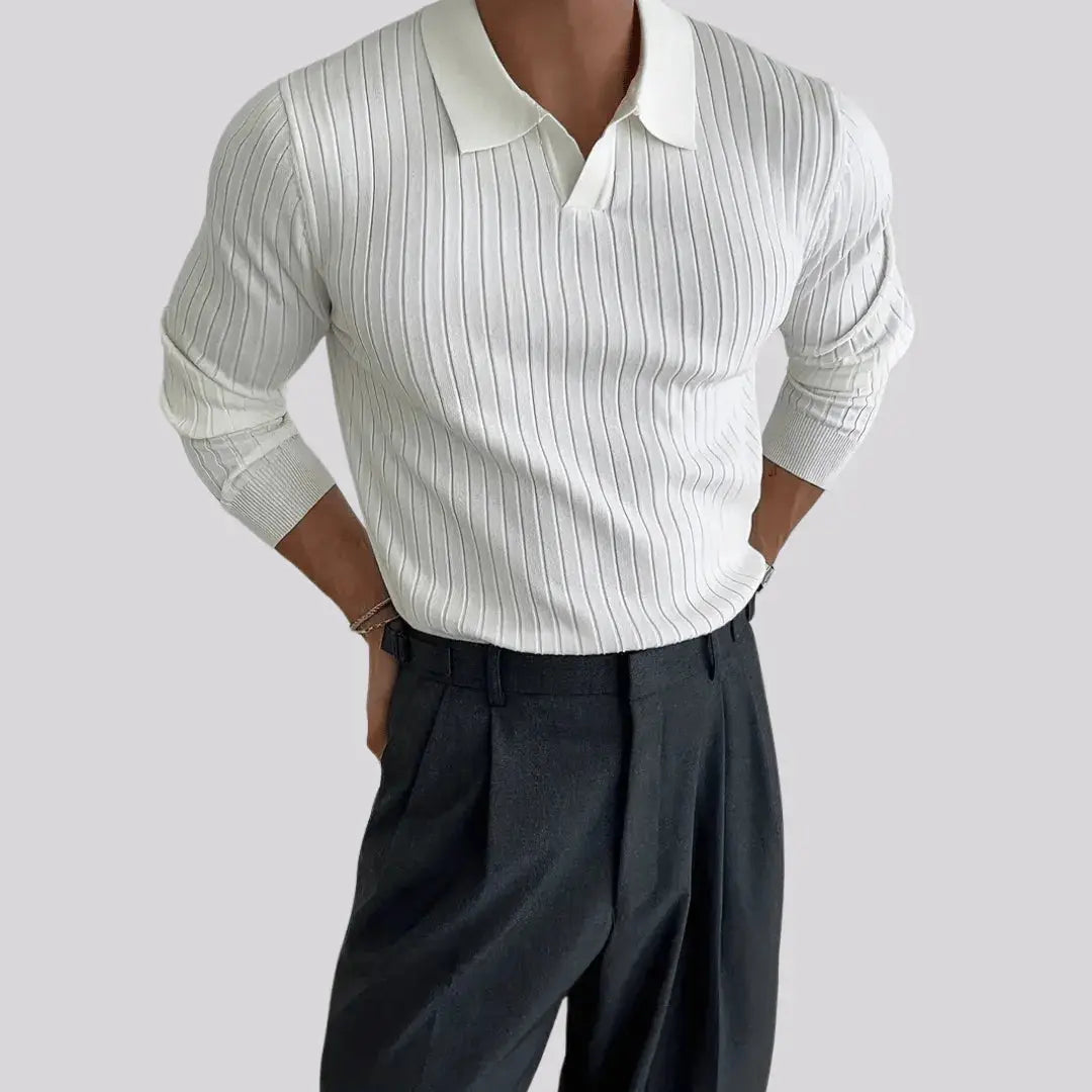 Mattia Muscle Fit Knit Sweater For Men Ultra Soft Stretch Knitwear Cas ...