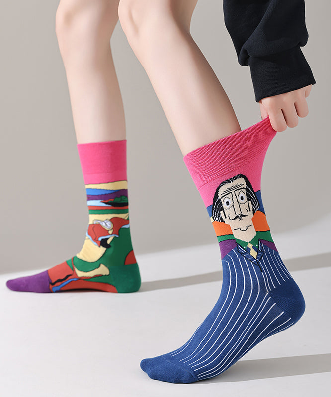 Custom Asymmetric Creative Socks With Original Design Personalized Col ...