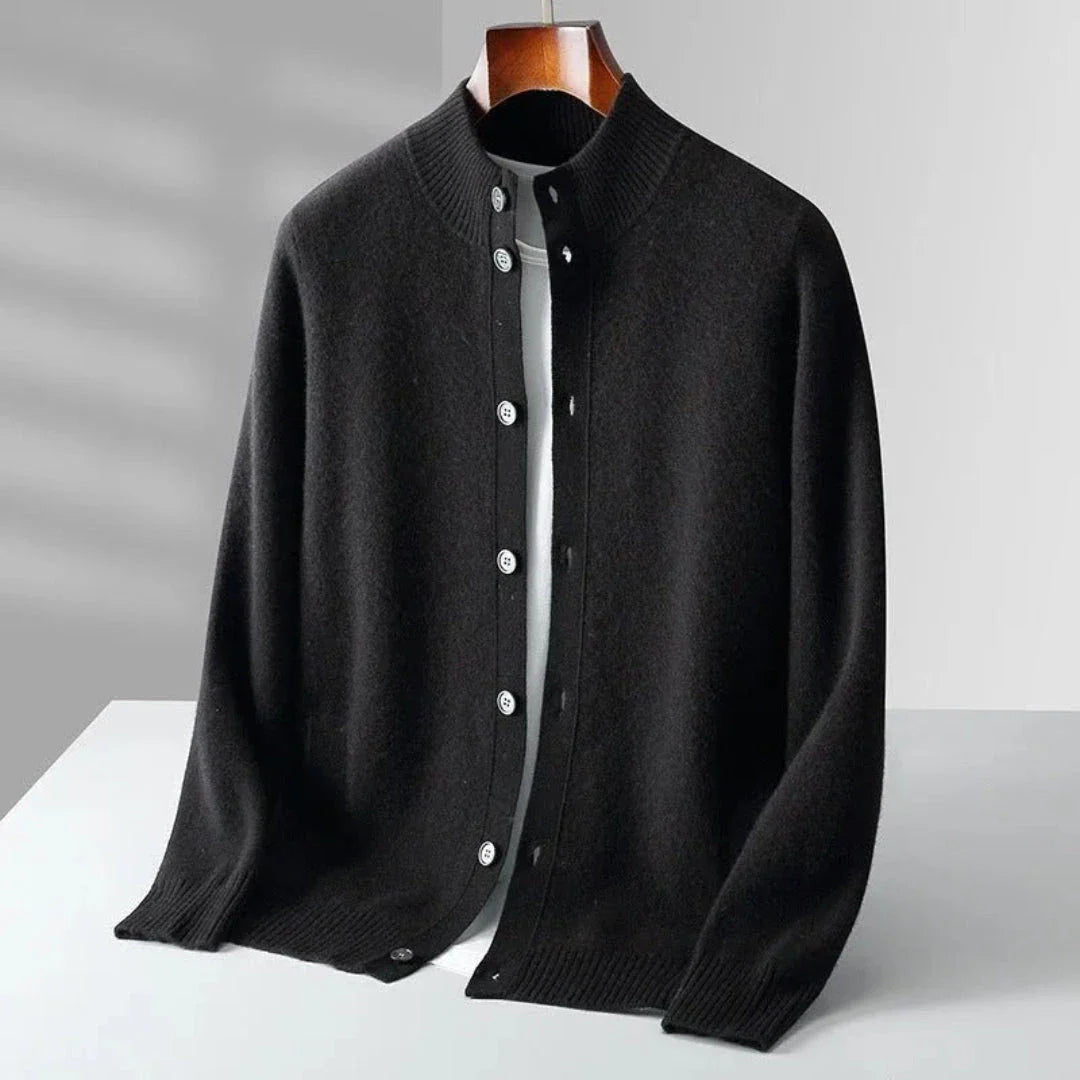 Orion Merino Wool Button-Up Cardigan – Wavlynn
