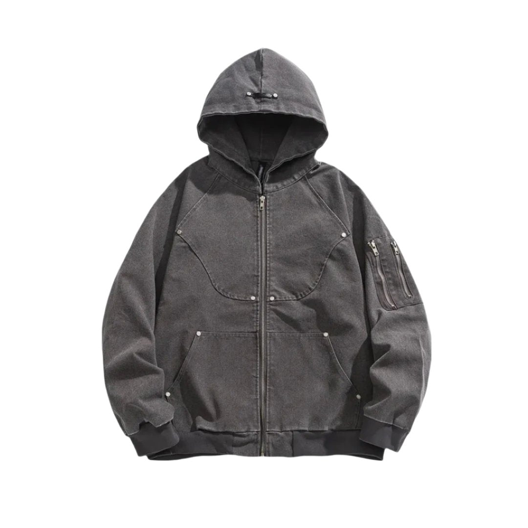 Rhino Denim Hooded Jacket – Wavlynn