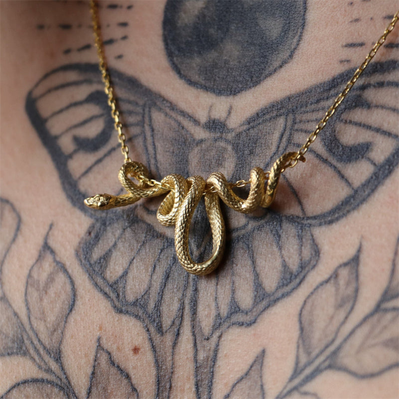 Serpent's Oath Chain Necklace – Wavlynn