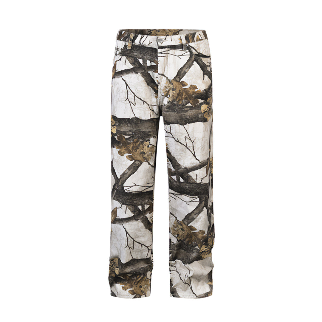 Maple Leaf Denim Jeans White – Wavlynn