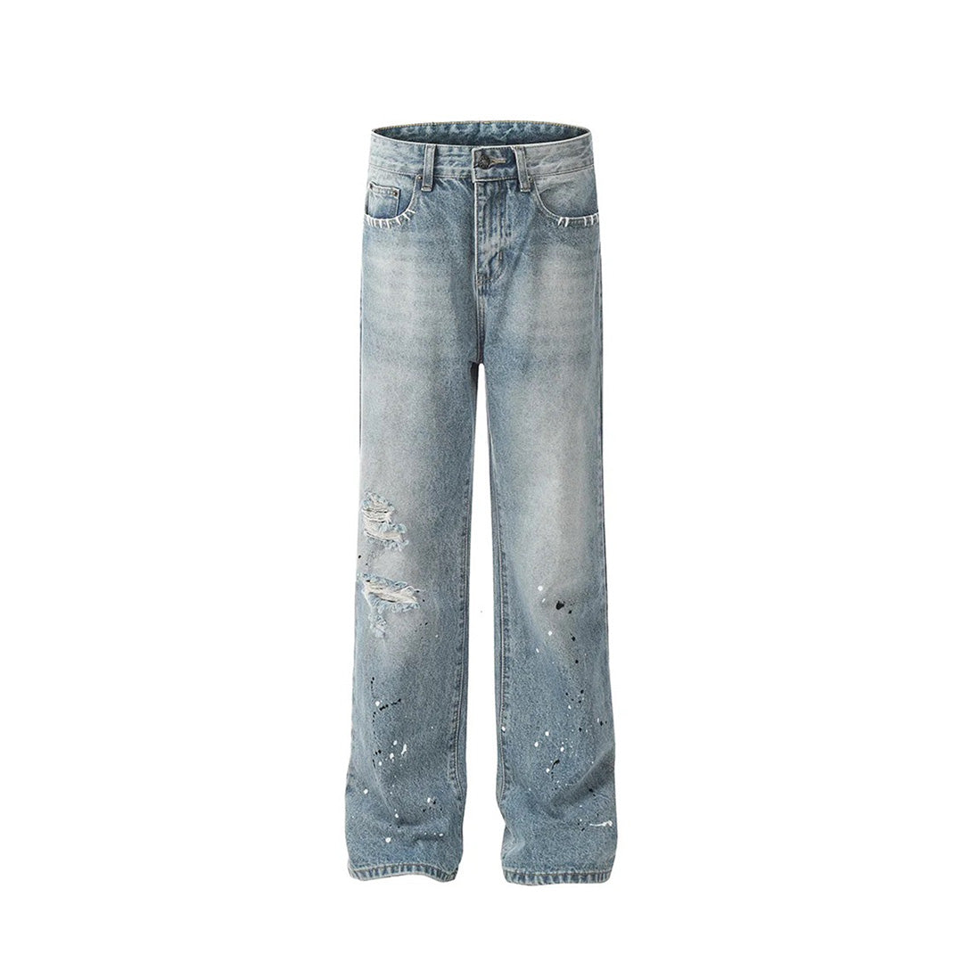 Ink Splash Denim Jeans – Wavlynn