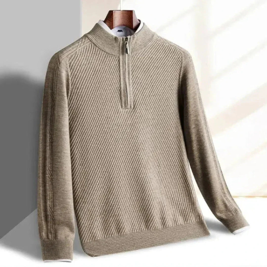 Wilson Half-Zip Knit Sweater – Wavlynn