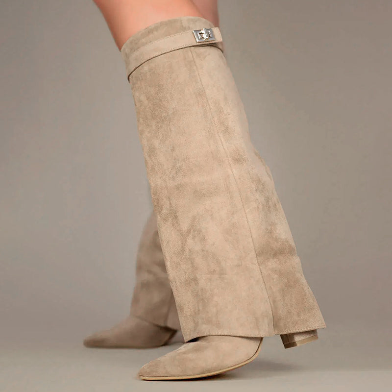 Women’s Knee-High Suede Boots | Boots - Wavlynn New