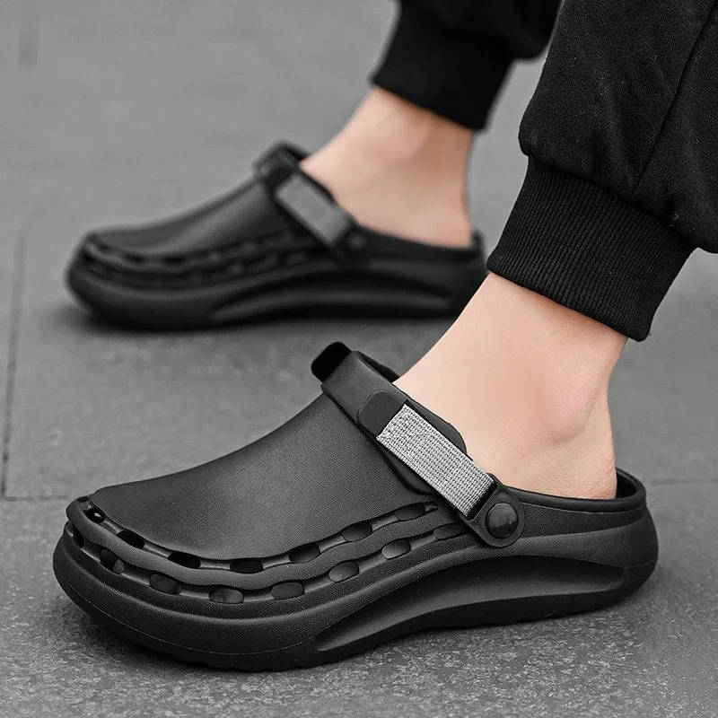 TrendAura Mens Casual Clogs Slip On Comfort Shoes With Adjustable Stra – Wavlynn