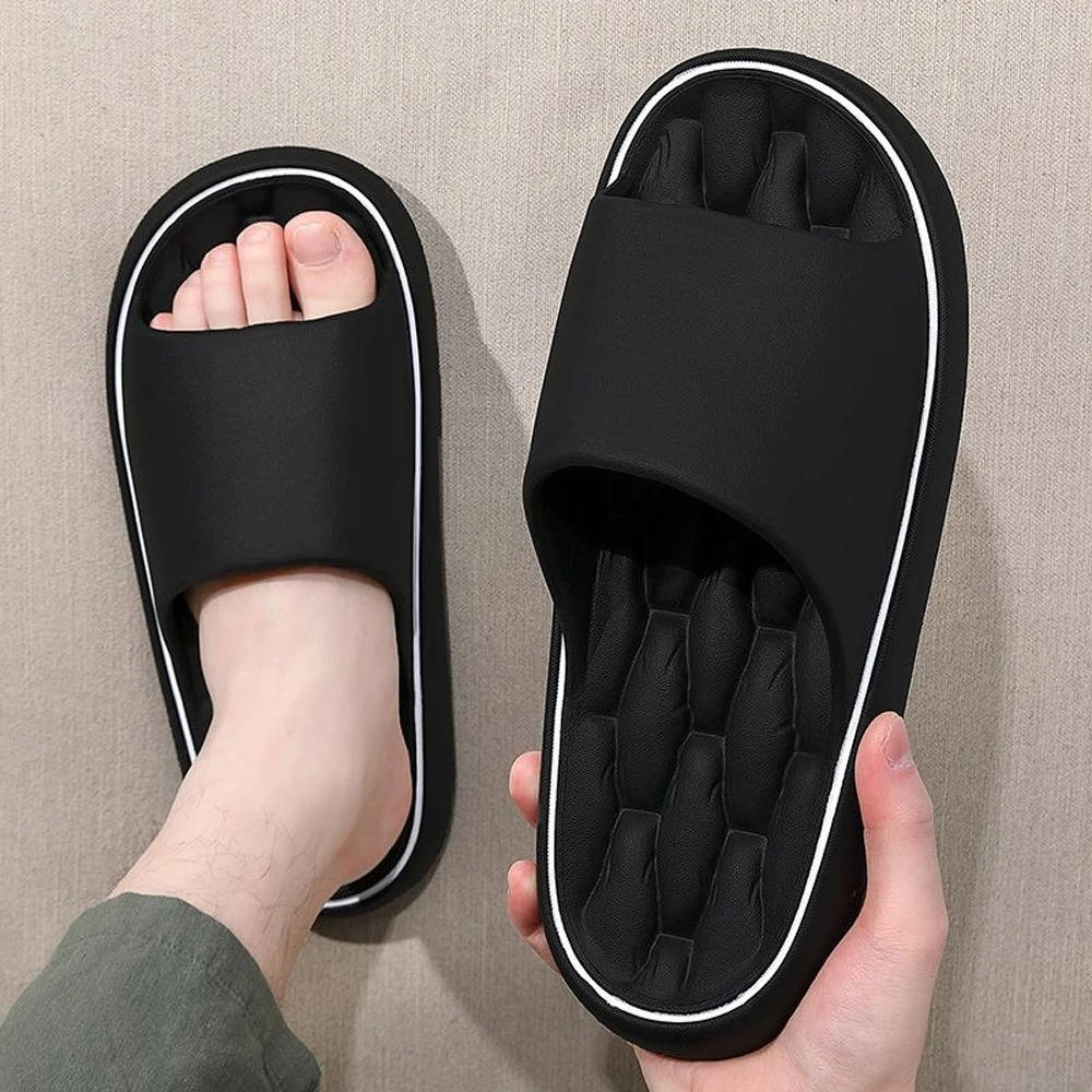 Unisex Shower Slides With Massage Footbed – Wavlynn