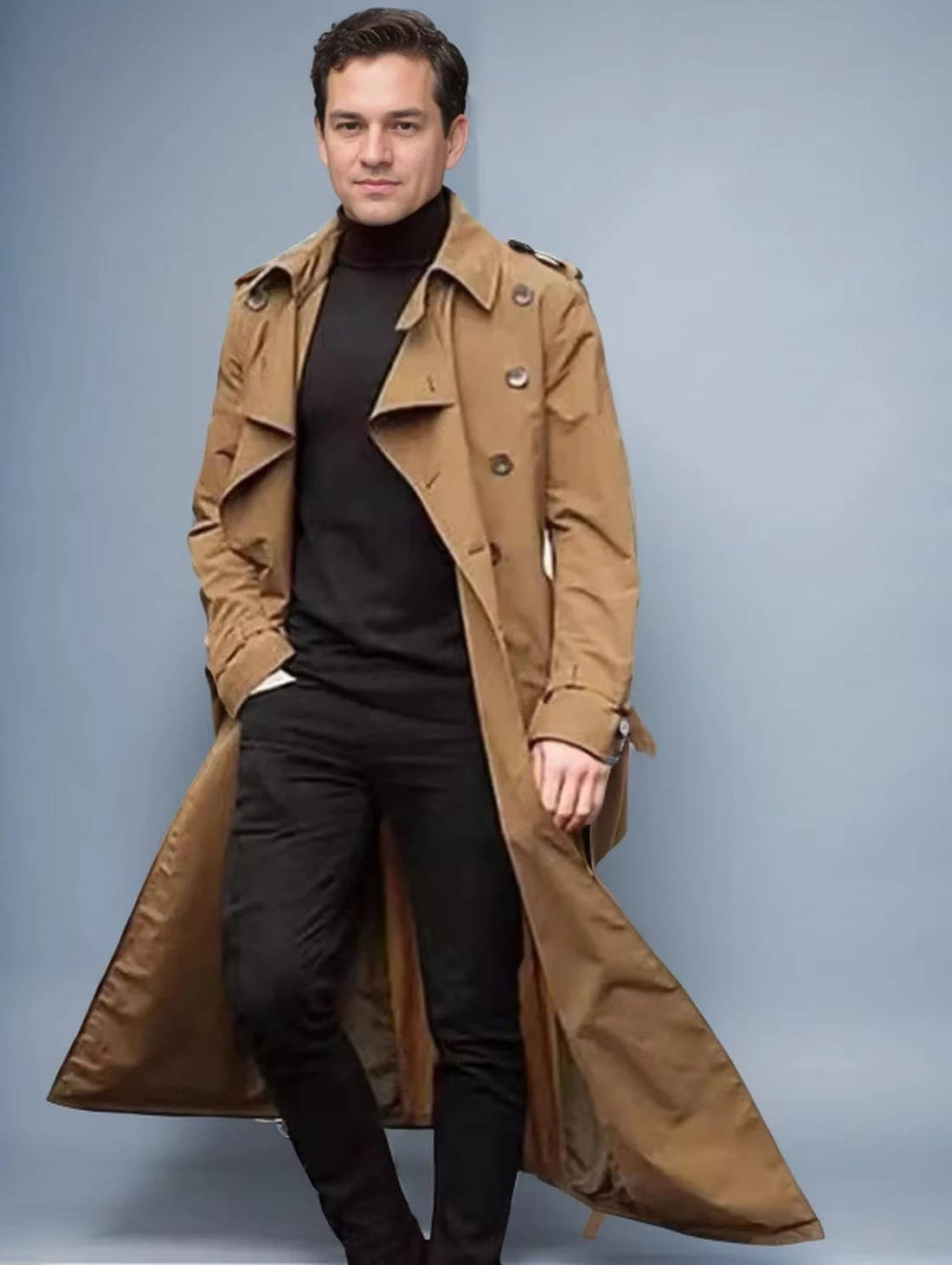 Mens Trench Coat All Weather Comfort For Modern Men Wavlynn