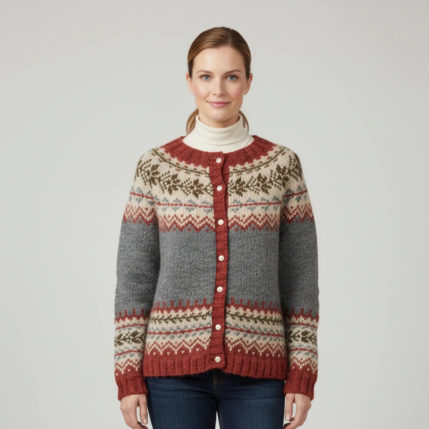 Fair Isle Cardigan For Women | Uncategorized - Wavlynn
